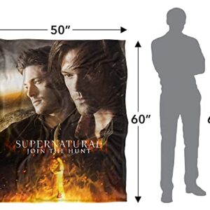 Supernatural Up Close and Personal Officially Licensed Silky Touch Super Soft Throw Blanket 50" x 60"