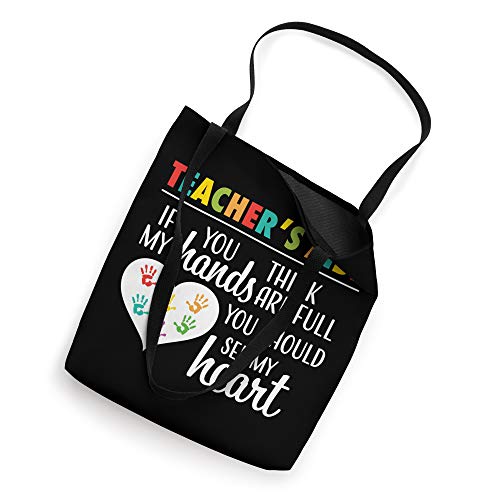 Teacher Aide Appreciation Asistant Cute Heart Gift women Tote Bag