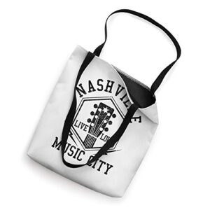 Nashville Tennessee Country Music City Guitar Souvenir Gift Tote Bag