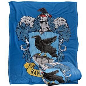 harry potter ravenclaw rough crest officially licensed silky touch super soft throw blanket 50″ x 60″