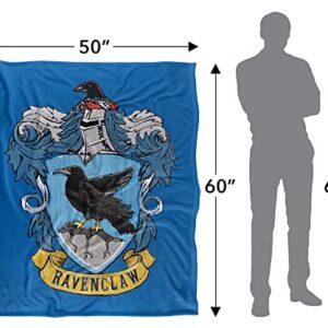 Harry Potter Ravenclaw Rough Crest Officially Licensed Silky Touch Super Soft Throw Blanket 50" x 60"