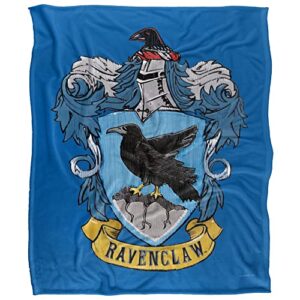 Harry Potter Ravenclaw Rough Crest Officially Licensed Silky Touch Super Soft Throw Blanket 50" x 60"