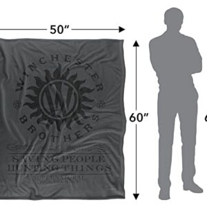 Supernatural Winchester Anti Possession Officially Licensed Silky Touch Super Soft Throw Blanket 50" x 60"