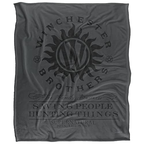 Supernatural Winchester Anti Possession Officially Licensed Silky Touch Super Soft Throw Blanket 50" x 60"