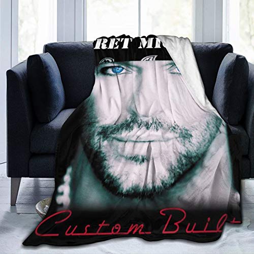 Qualet Bret Michaels Custom Built Ultra Soft Micro Fleece Warm Throw Lightweight Bed Blanket Sofa Cozy, Blanket Couch Travel Chair for Home 50" X40