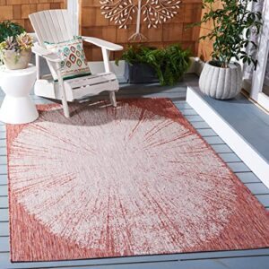 safavieh courtyard collection 9′ x 12′ beige/red cy8893 indoor/ outdoor waterproof easy-cleaning patio backyard mudroom area-rug