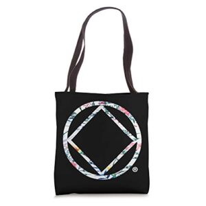 cool na symbol narcotics anonymous na aa gifts tote bag