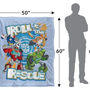 Transformers Roll to The Rescue Silky Touch Super Soft Throw Blanket 50" x 60"