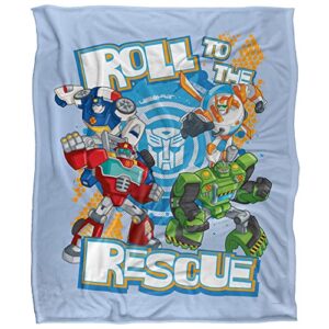 Transformers Roll to The Rescue Silky Touch Super Soft Throw Blanket 50" x 60"