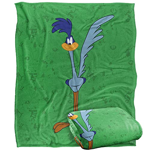 Looney Tunes Blanket, 50"x60", Road Runner Character Silky Touch Super Soft Throw