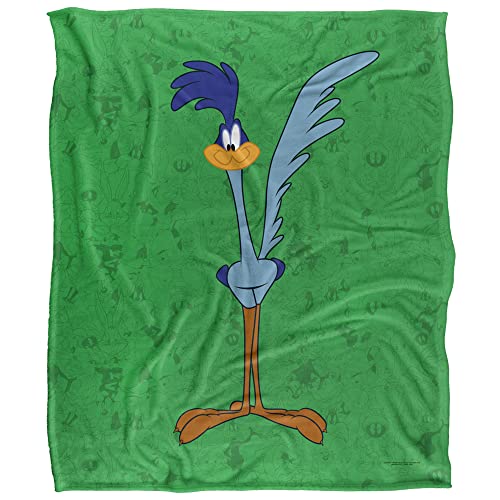 Looney Tunes Blanket, 50"x60", Road Runner Character Silky Touch Super Soft Throw