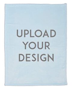 colorcommall personalized custom throw blanket – 30×40 inch fleece minky customized photo design text logo name picture gift for halloween family friends kids baby dogs pets (bkm3040, 30″x40″)