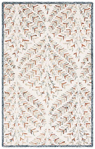 Safavieh Capri Collection 6' x 9' Ivory/Green CPR208B Handmade Premium Wool Living Room Dining Bedroom Area Rug