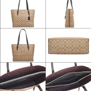 Coach Mollie Tote (Signature Khaki/Black)