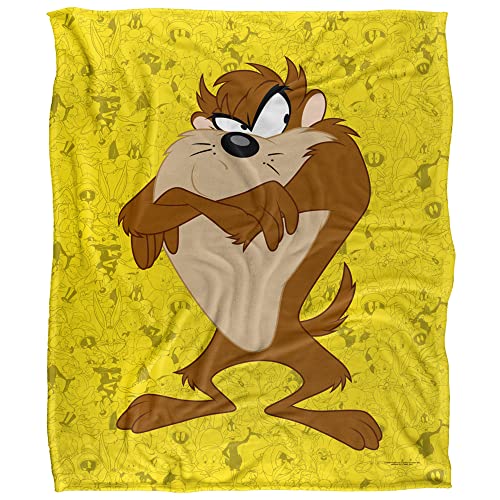 Looney Tunes Blanket, 50"x60", Taz Character Silky Touch Super Soft Throw