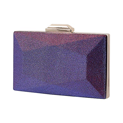 Svtose Glitter Clutch Purses for Women, Women's Evening Handbags (purple)