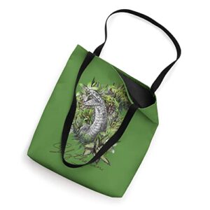 Harry Potter Slytherin Floral Snake Mascot Tote Bag