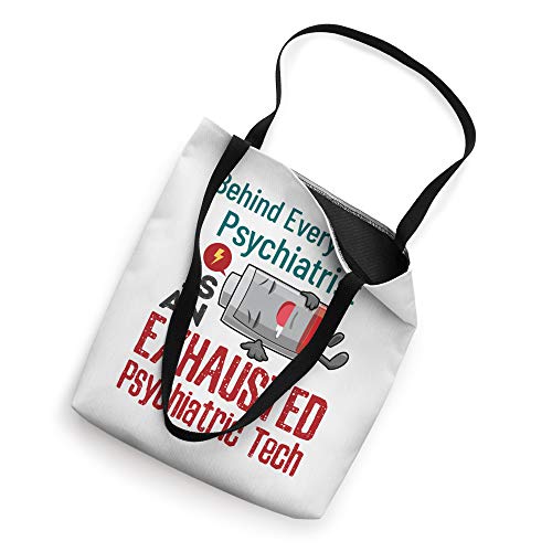 Psychiatric Tech Mental Health Technician Psych Exhausted Tote Bag