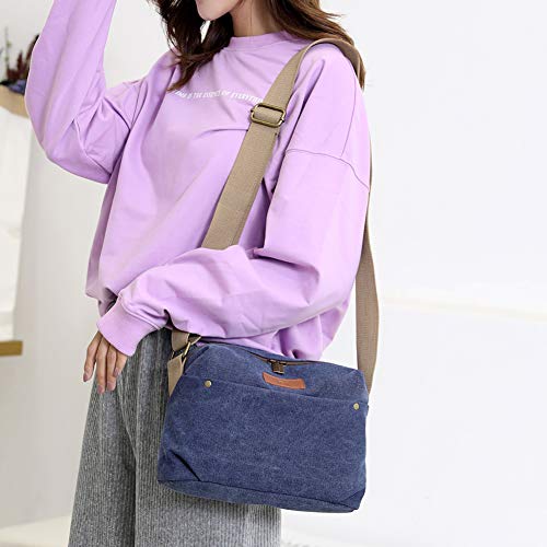 Collsants Small Canvas Crossbody Purse for Women Messange Bag Shoulder Bags Satchel