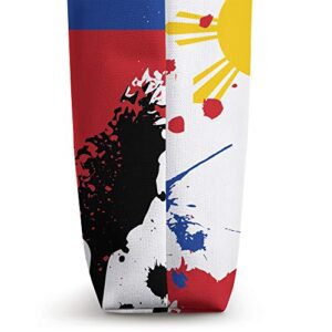 Proud Filipino Products | Paintsplash Retro Philippines Flag Tote Bag