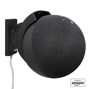 made for amazon wall mount, black, echo (4th generation)