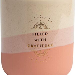 Aromatherapy Scented Candle, Gratitude, 11 oz - Grapefruit & Rose - Essential Oil Soy Wax Candle Gift for Home - Inner World Series