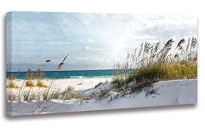 beach decor ocean decor beach wall art pictures for bedroom living room office beach wall decor ocean decorations framed wall art bathroom paintings canvas wall art sunshine sea waves artwork 20″x40″