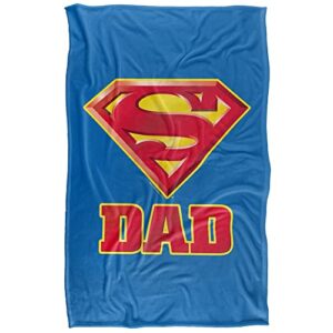 Superman Super Dad Silky Touch Super Soft Throw Blanket 36" x 58",Super Dad