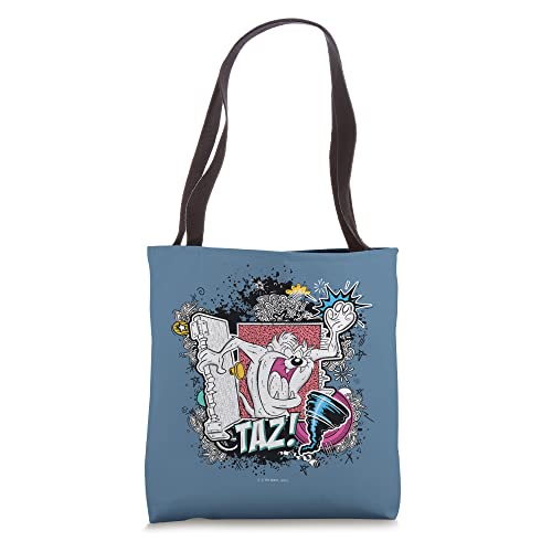 Looney Tunes Taz Breaks Doors Tote Bag