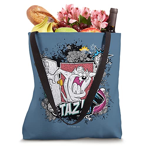 Looney Tunes Taz Breaks Doors Tote Bag