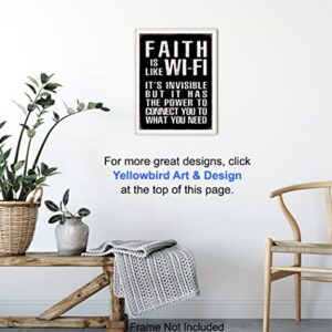 Inspirational Spiritual Religious Wall Decor - Christian Wall Art - Catholic Gifts for Men, Man Cave - God Wall Decor - Faith Wall Decor - Motivational Poster Sign Picture Print - Positive Quotes