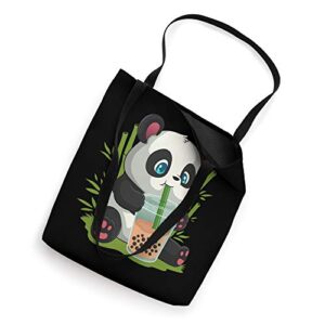 Kawaii Cute Anime Panda Otaku Japanese Bubble Boba Tea Gift Tote Bag