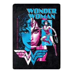 northwest wonder woman truth compassion strength silk touch throw blanket, 46″ x, 60″