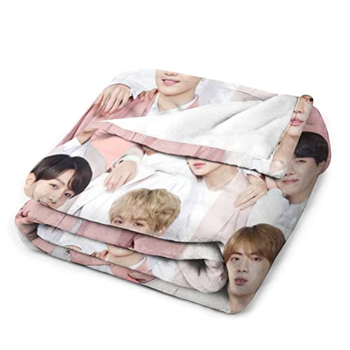 Kpop Blanket Ultra Soft Throw Blanket Warm Plush Cozy Bedding for Couch Sofa Gifts for Kids Adult 50"X40"