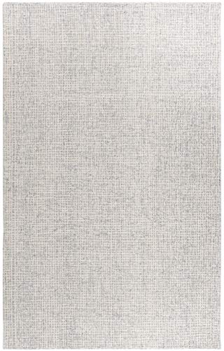 SAFAVIEH Abstract Collection 9' x 12' Silver / Blue ABT469G Handmade Premium Wool & Viscose Area Rug