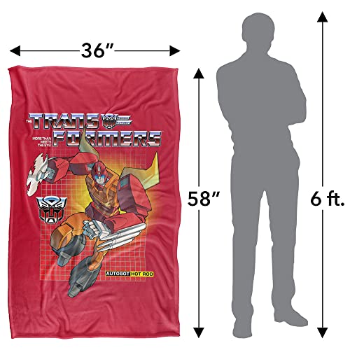 Transformers Hot Rod Silky Touch Super Soft Throw Blanket 36" x 58"