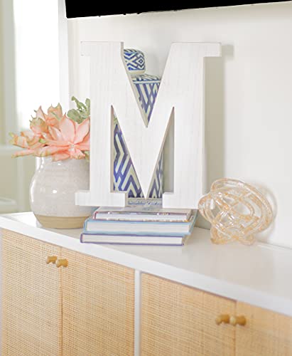 Large Wood Letter |Distressed White Wash | Alphabet Wall Décor | Monogram Letter | Alphabet Letters | Free Standing Letters | Wall Letters | Letter M