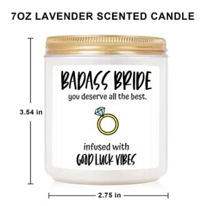 Bride to Be Gift, Bride Gift, Bridal Shower Gift, Badass Bride Soy Candle - Bride, Bachelorette Gift for Her, Bride, Women - Engagement, Wedding Gifts - Bride Gift for Wedding Day, Bachelorette Party