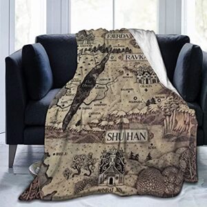 oyqgejgpja shadow and bone world map novelty blanket fleece throw blanket super soft lightweight for women