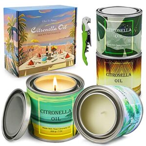 citronella candles outdoor, 4 pack 28oz citronella candles outdoor indoor, suit for candles for home scented, fresh citronella oil for bedroom kitchen garden patio balcony indoor outdoor