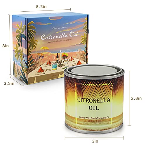 Citronella Candles Outdoor, 4 Pack 28oz Citronella Candles Outdoor Indoor, Suit for Candles for Home Scented, Fresh Citronella Oil for Bedroom Kitchen Garden Patio Balcony Indoor Outdoor