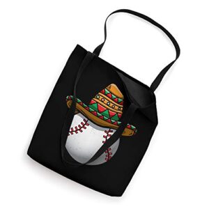 Funny Baseball Mexican Sports Cinco De Mayo Men Women Tote Bag