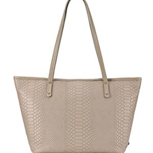 GiGi New York Women's Zip Taylor Embossed Python Tote