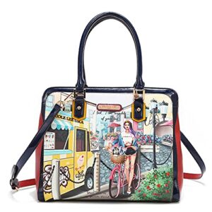 nicole lee cozy street in milan large satchel