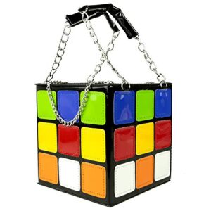 AQING Colorful Magic Cube Handbag,Fashion Tote Purses for Women Girl(MoFB)