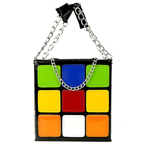 AQING Colorful Magic Cube Handbag,Fashion Tote Purses for Women Girl(MoFB)