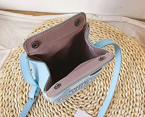 QZUnique Cow Milk Box Handbag Purse Cute Drink Cross Body Bag Women's PU Leather novelty Messenger Shoulder Bag