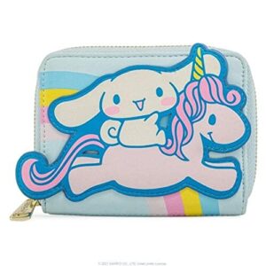 loungefly sanrio hello kitty cinnamoroll unicorn faux leather ziparound wallet