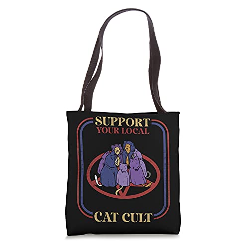 Support Your Local Cat Cult Occult Witch Gothic Tote Bag