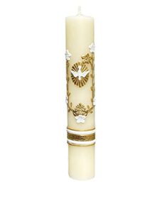 san rafael arcangel baptism candle or velas para bodas de recuerdo – candela para bautizo cirios religiosos – sirios catolicos prayer candle with the holy spirit